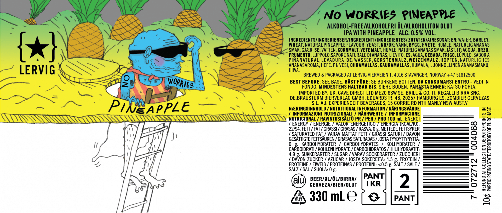 Ananas, Anaanas of toch Lervig No Worries Pineapple IPA? - Alcoholvrij ...