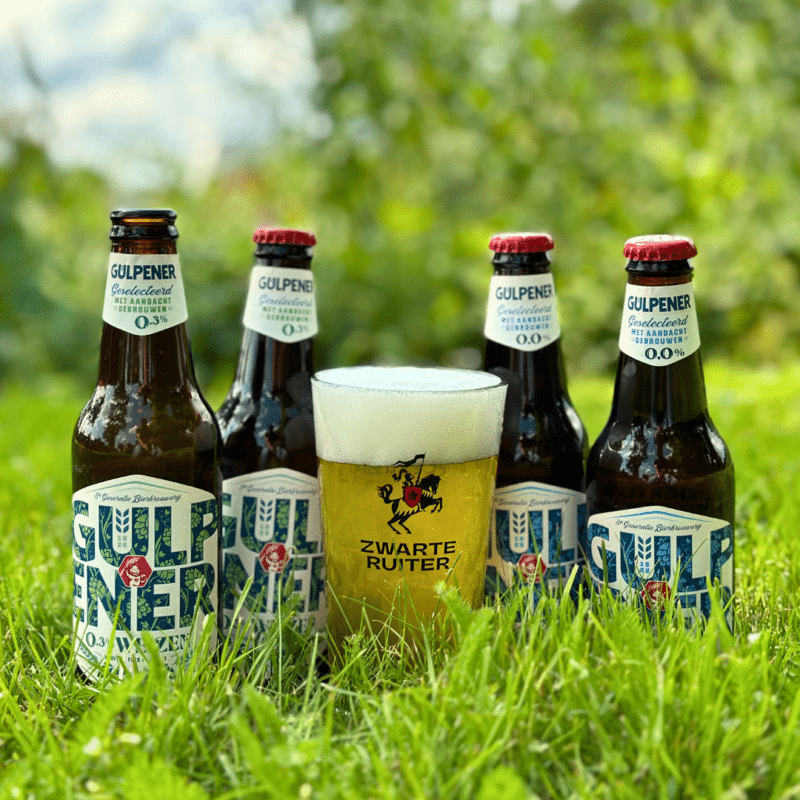 Gulpener - Alcoholvrij Bierpakket + Zwarte Ruiter Glas - Alcoholvrij ...